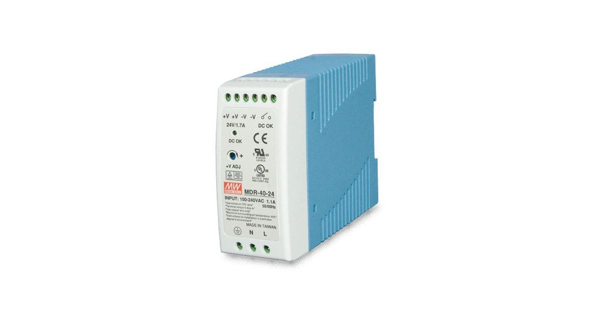 MDR-40-24 napájecí zdroj, 24V, 40W, DC, DIN | Lancomat.cz